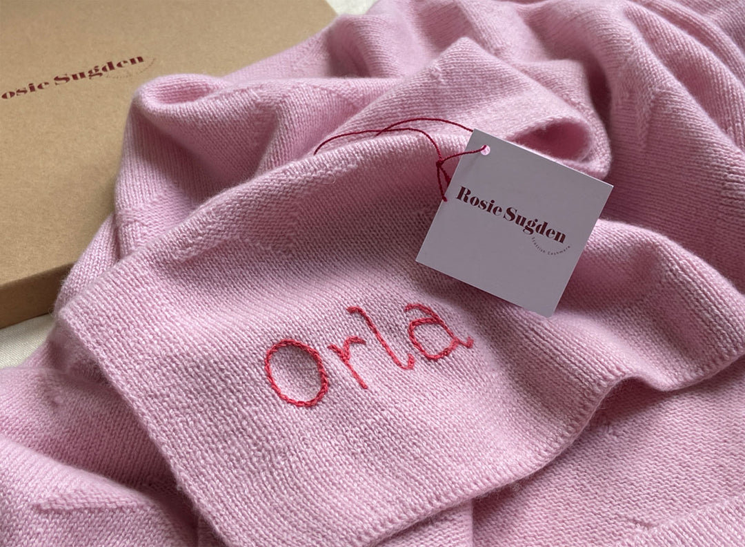Rosie Sugden Scottish Cashmere: Personalisation