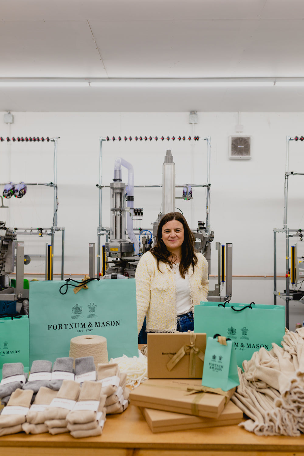 Rosie Sugden Scottish Cashmere: Fortnum & Mason Collaboration